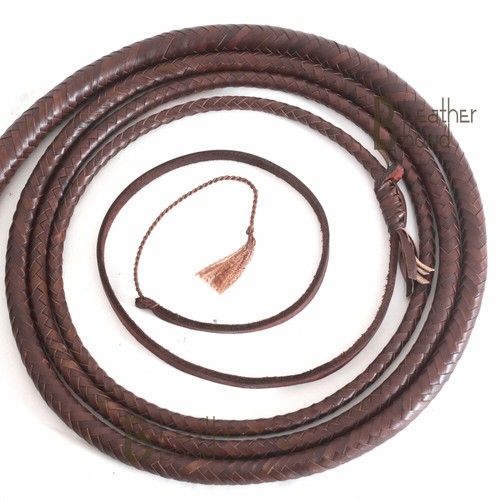 Kangaroo Hide Leather 06 to 16 Feet 16 Plaits Bull Whip Indy Target ...
