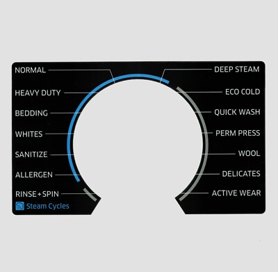 Samsung Washer Sticker Label - for Model WF50K7500AV Control Panel ...