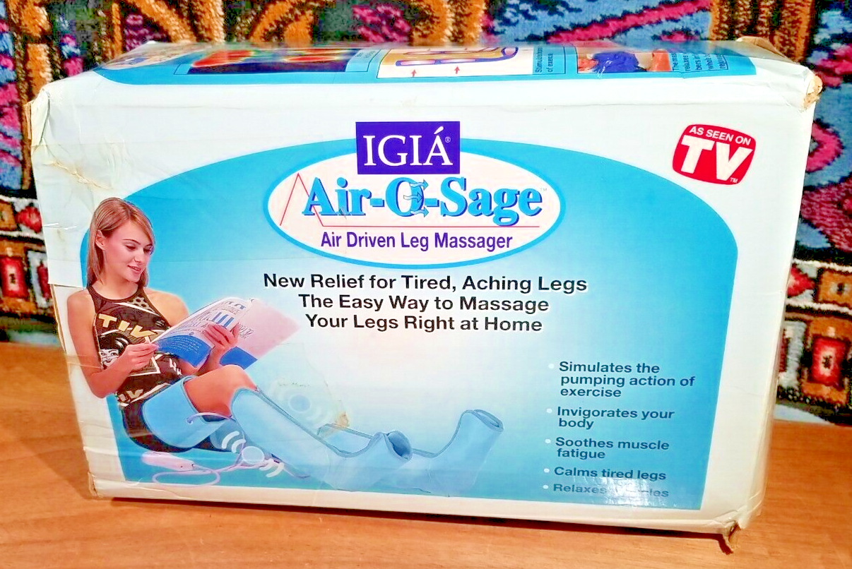 Igia Air-O-Sage Electric Air Compression - Leg Wrap Circulation ...