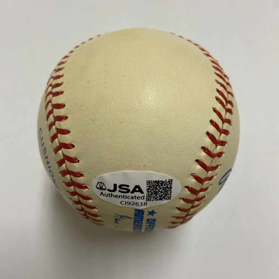 Frank Cosetti Signed American League OAL Baseball JSA Auto Certified ...