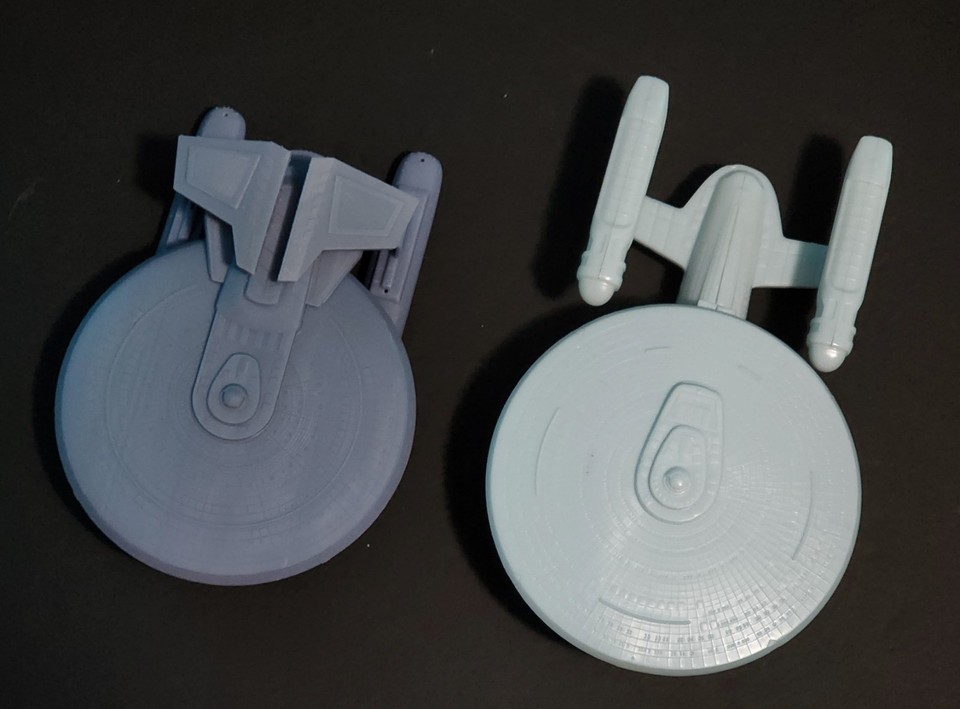 1/2500 scale Apollo Class Starship W/ Decals! Star Trek printed resin ...