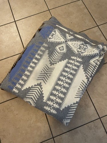 Pendleton Wool Blanket King Size Silver Bark Southwest BIG | eBay