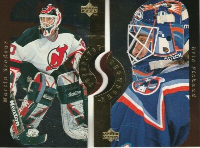 (2) 1996-97 Upper Deck Superstar Showdown Martin Brodeur/Eric Fichaud ...