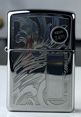 Zippo 21138 BS Scroll Design V Panel Classic | eBay