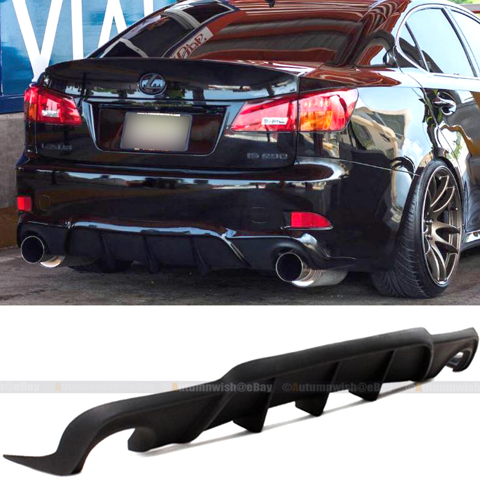 2006-2012 Lexus IS250 IS350 4DR DMR Style Rear Diffuser Bumper Lip Add ...