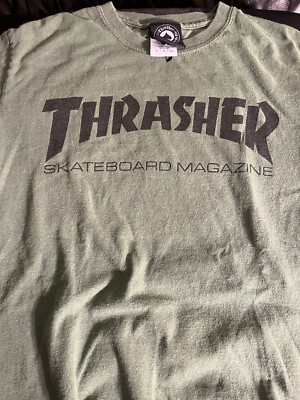 Thrasher Skateboard magazine Small official merch green | eBay