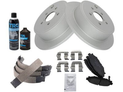 For 2009-2013 Subaru Forester Brake Pad Rotor Shoe Drum Kit Rear ...