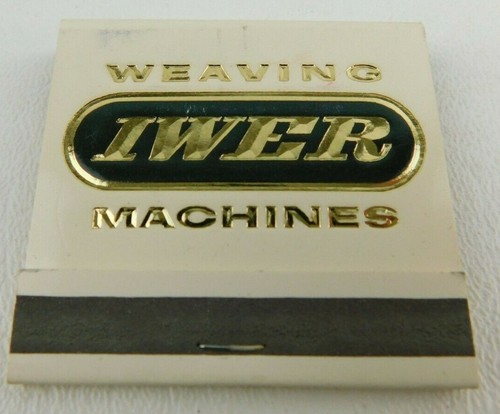 Weaving IWER Machine World Front Strike Full Unstruck Vintage Matchbook ...
