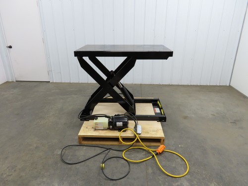 Bishamon L2K-AL2500 Hydraulic Scissor Lift Table 2500Lb 48"x 28" Top ...