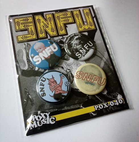 SNFU - S.N.F.U - Badge Set - Punk- Poxy Music - POX040 | eBay
