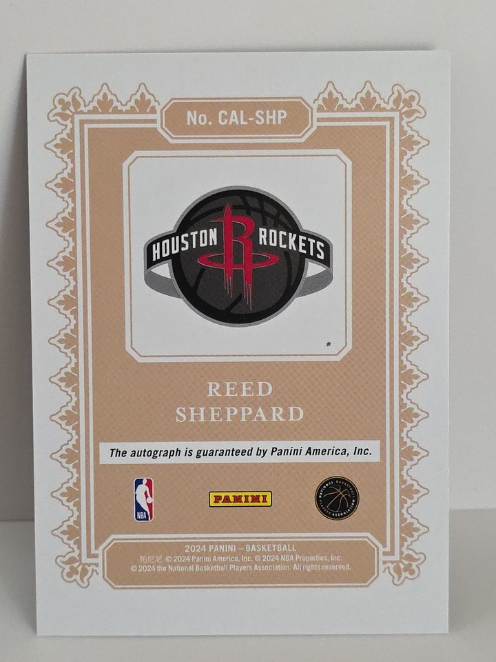 2024-25 Panini Calligraphy Signatures Reed Sheppard #CAL-SHP (AU,RC) | eBay