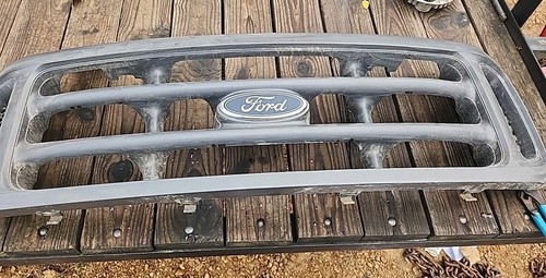 2001 to 2004 Ford F250 F350 F450 F550 Super Duty Excursion Gray Grille ...