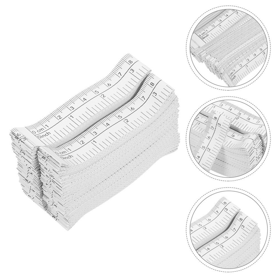 100 Pcs Tailor Dual Sided Paper Tape Measure 1.5 M Reusable Measuring ...