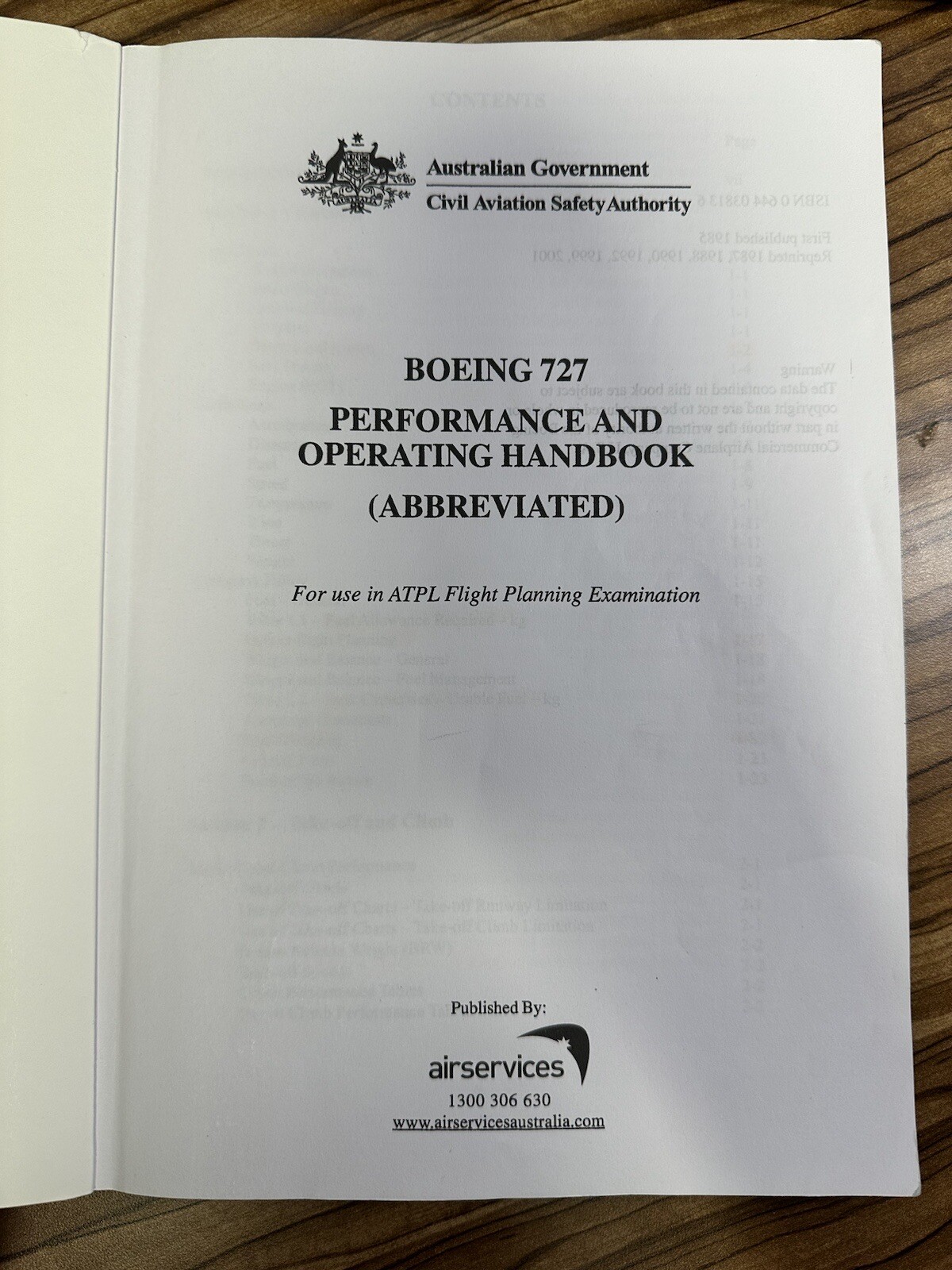 Boeing 727 Performance and Operating Handbook Likenew | eBay