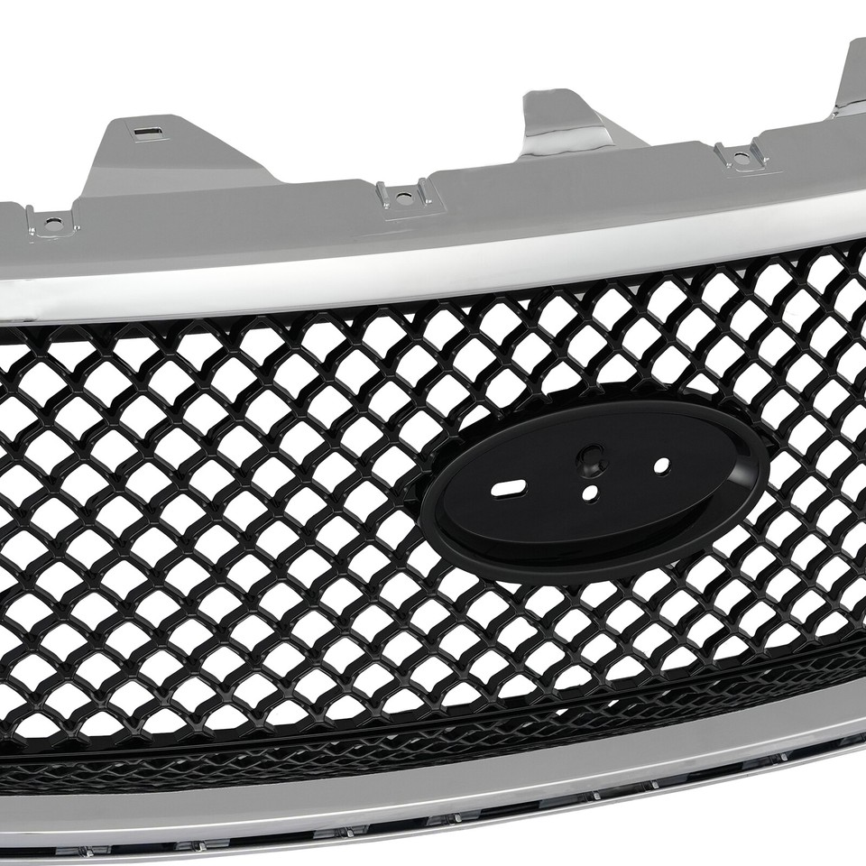 For 2013-2018 Ford Taurus SHO Front Grille Assembly Gloss Black Grill ...