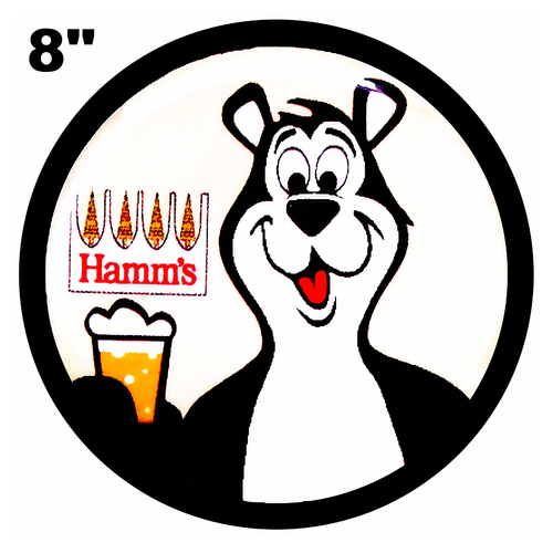 Hamm's Beer Sticker Decal Sign Vintage Replica Hamm's Bear Drinking ...