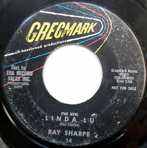 RAY SHARPE 45 Linda Lu / Bus Song R&B Rocker PROMO 1963 Gregmark w1164 ...