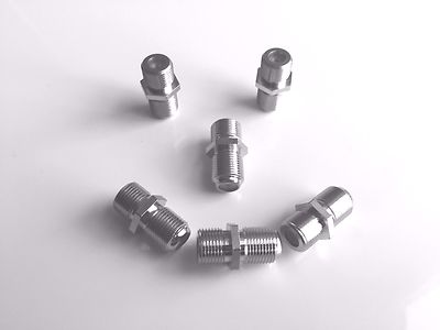 6 x High Quality F to F Barrel Joiner Connectors For Coaxial Cable RG6 ...