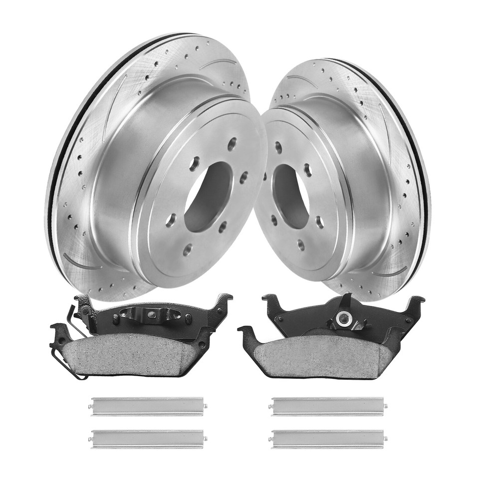 Rear Brake Rotors Pads for 2004-2011 Ford F-150 2006-2008 Lincoln Mark ...
