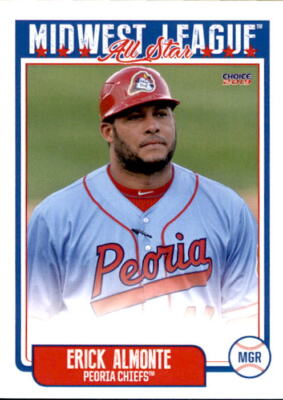 2019 Midwest League All-Stars Choice #67 Erick Almonte Manager NM ...