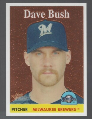 Dave Bush 2007 Topps Heritage Chrome 0431/1958 Card# THC-38 | eBay