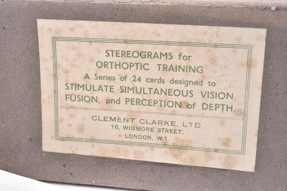 Stereograms For Orthoptic Training. Set Of 24 Cards With Box. Complete ...