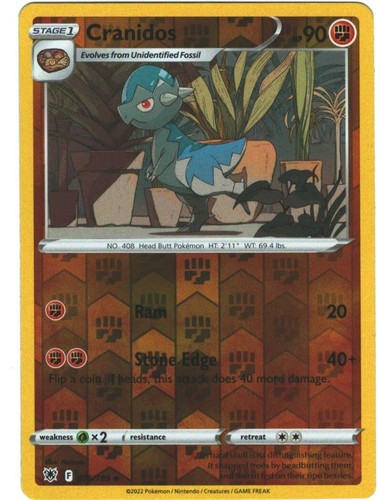 Cranidos 76/189 Astral Radiance Reverse Holo Uncommon Pokémon TCG | eBay