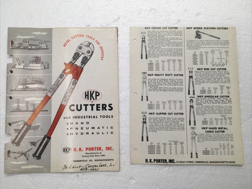Lot of 2 HK Porter Vintage Industrial Tool Catalogs HKP | eBay