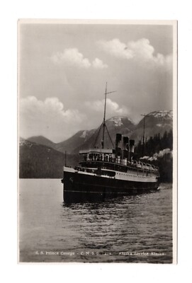 Canada BC British Columbia - Ship SS Prince George (CN) - Service to ...