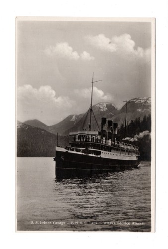 Canada BC British Columbia - Ship SS Prince George (CN) - Service to ...
