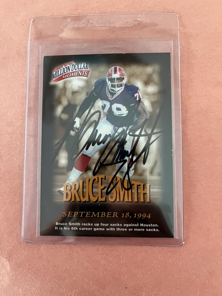 1997 Fleer #14 (insert) Buffalo Bills Bruce Smith Autograph. | eBay