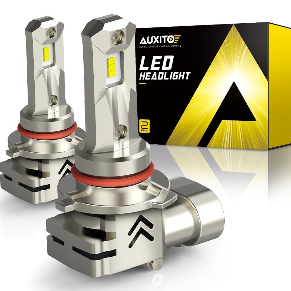 2/4X AUXITO HB3 9005 LED Headlight bulb Kit High-Low Beam 60W 6000K ...