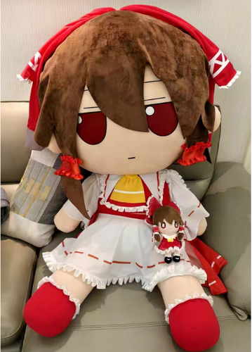 100cm Hakurei Reimu Plush Doll Touhou Project fumo Big Sitting Toy ...