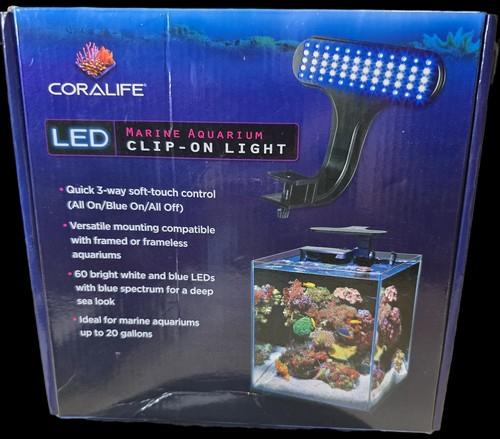 Coralife Marine Aquarium Clip-On LED Fixture for aquariums 96316000551 ...
