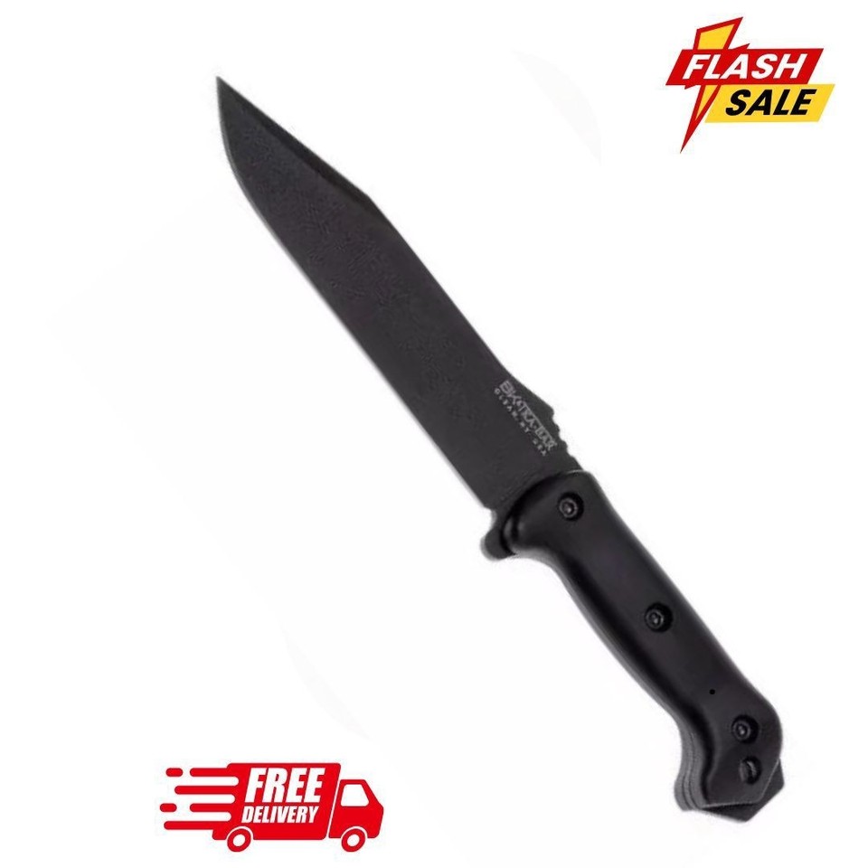 Ka-Bar Becker BK7 Combat Utility Knife 7" Fixed Blade Bushcraft ...