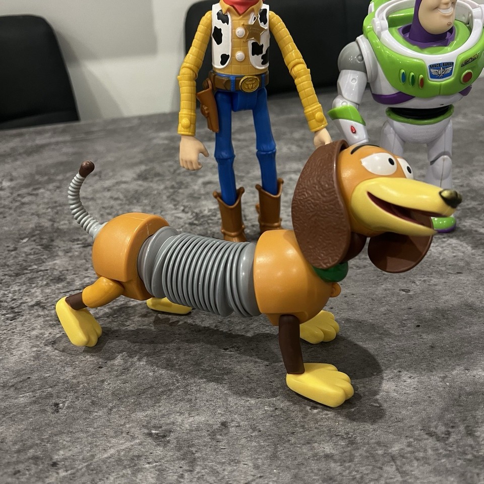Disney Toy Story Bundle Buzz Lightyear Woody Slinky Dog Figures Toys ...