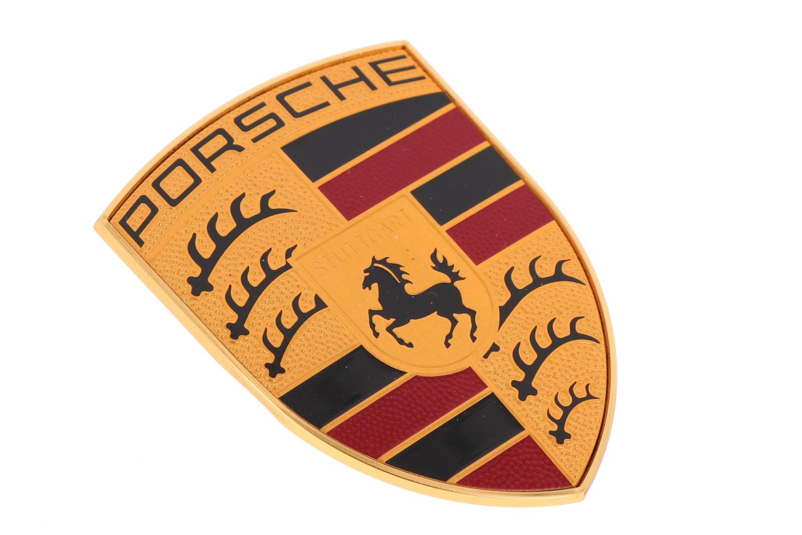 Porsche Cayenne 9PA Vorne Motorhaube Emblem Logo 9P1853601 Neu Original ...