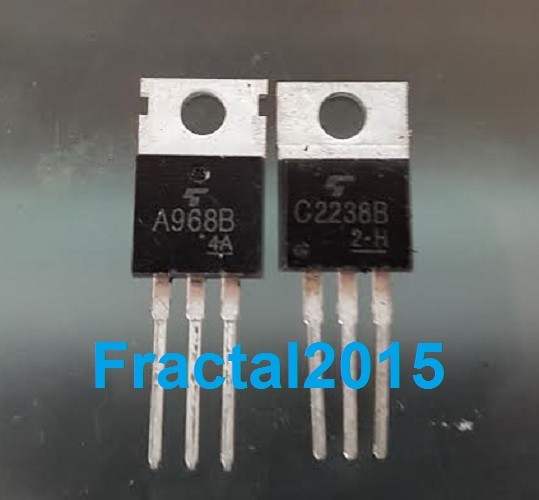 1 Paire 2SA968b/2SC2238b 2SA968/2SC2238 A968/C2238 TOSHIBA AMP ...