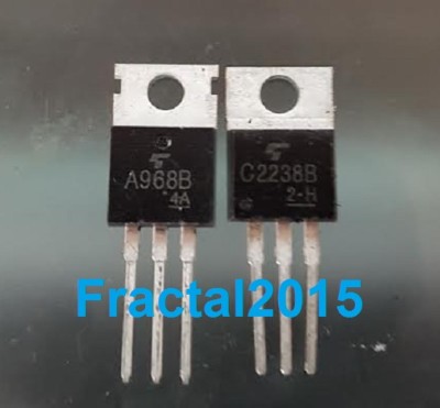 1 Paire 2SA968b/2SC2238b 2SA968/2SC2238 A968/C2238 TOSHIBA AMP ...