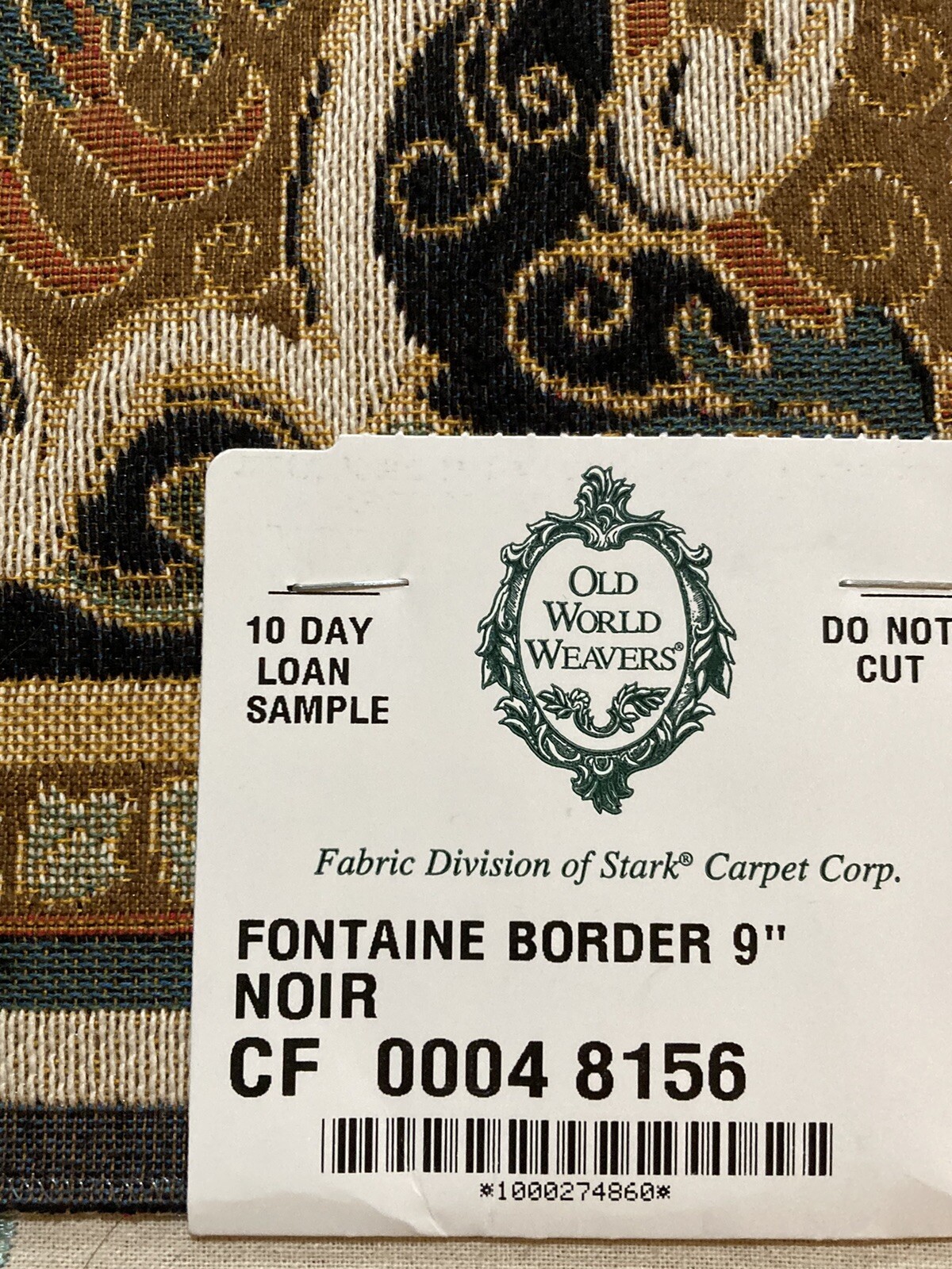 Old World Weavers “Fontaine Border” Heavy Woven Fabric Made In France ...