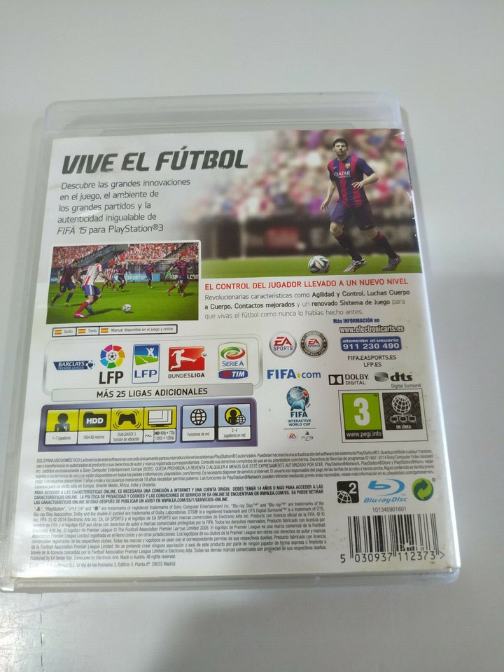 Fifa 15 EA SPORTS Messi - juego PLAYSTATION 3 PS3 sony - 3T | eBay