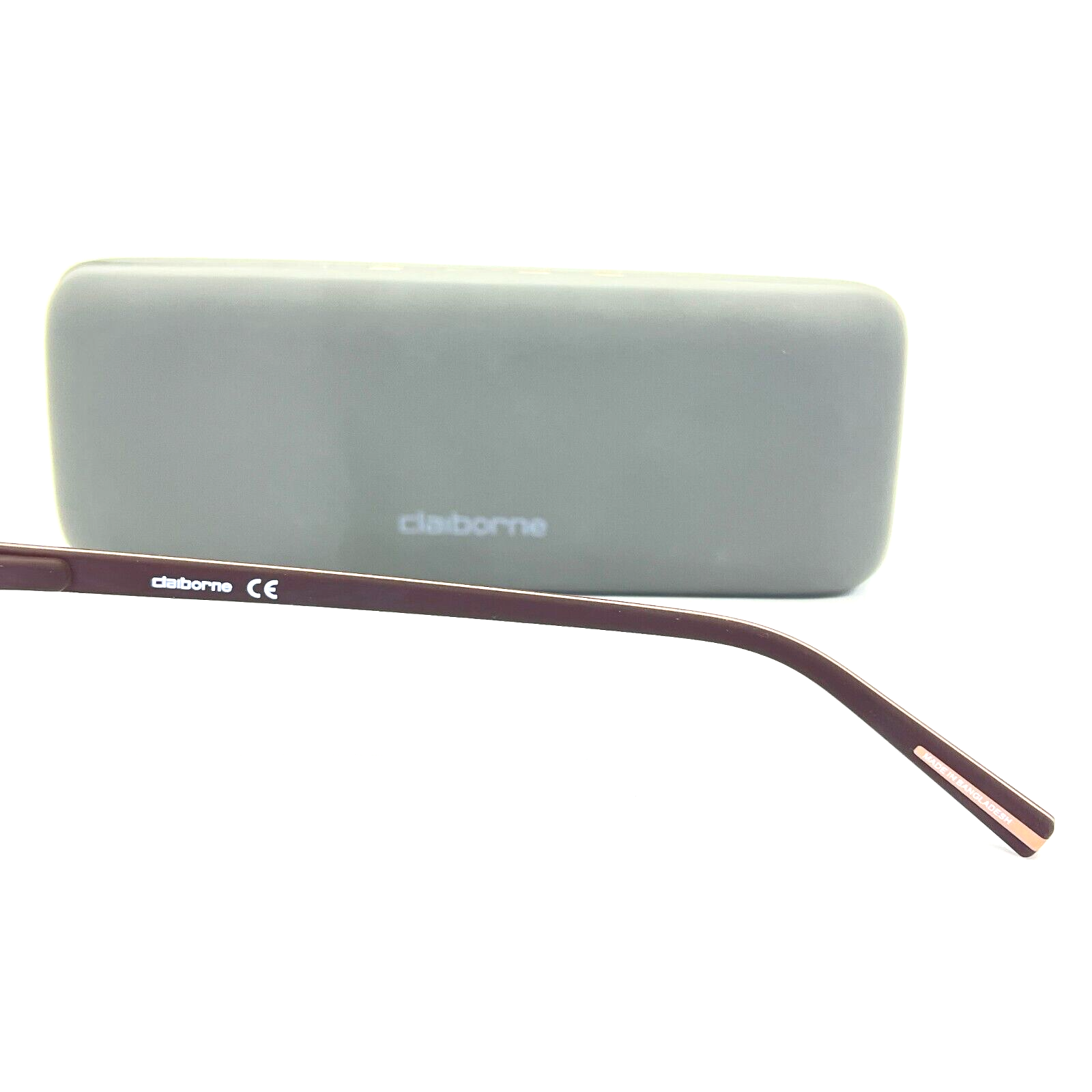 Claiborne Eyeglasses CB257 YZ4 Brown Full Rim Rectangle Mens Frame 54 ...