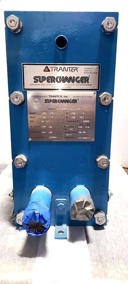 NEW TRANTER SUPERCHANGER HEAT EXCHANGER UXP-005-H-6-UJ-47 150 PSI Alfa ...