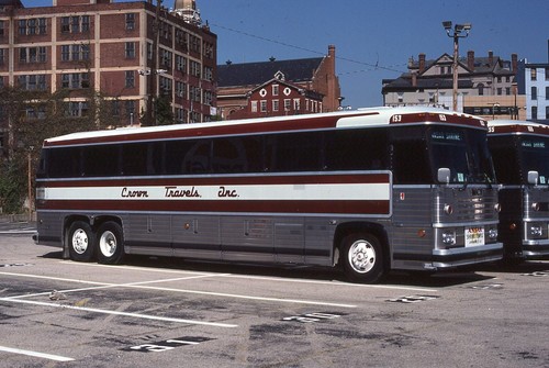 Original Bus Slide Charter Crown Travels Inc #153 MCI Bus 1986 #08 | eBay