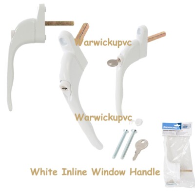 UPVC Window Handle White Aluminium Locking Plastic PVC Window | eBay UK