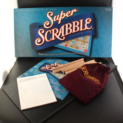 Super Scrabble Winning Moves by Hasbro 2004 Board Game 200 Tiles OPEN ...