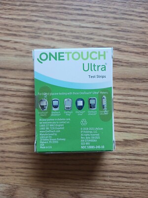 One Touch Ultra Blue Blood Glucose Test Strips - 100 CT Exp 07/31/24 | eBay