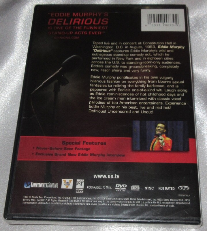 Eddie Murphy Delirious (1983) DVD - Classic Stand Up Comedy Movie | eBay