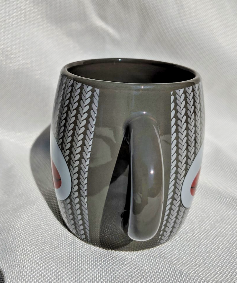 Gray Sock Monkey Mug Double Handle Ears Galerie Monkey Ceramic Coffee ...