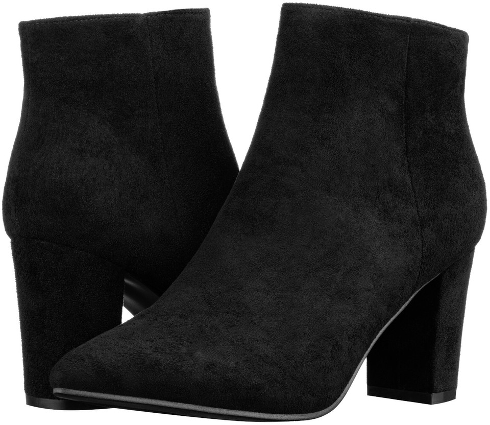 [NEW] ILLUDE Women's Fashion Ankle Boots Chunky Block Heel Pointed Toe ...